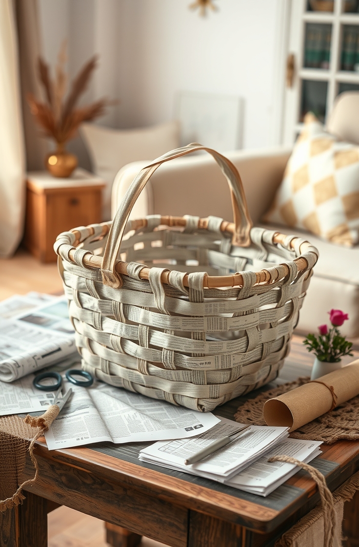 10 Creative Home Decor Ideas Using Old Newspapers - Easy Ideas for You