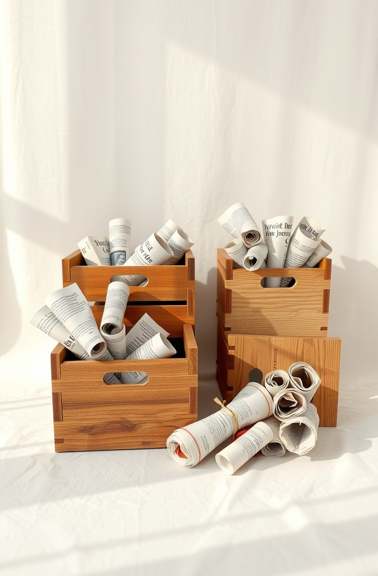 10 Creative Home Decor Ideas Using Old Newspapers - Easy Ideas for You