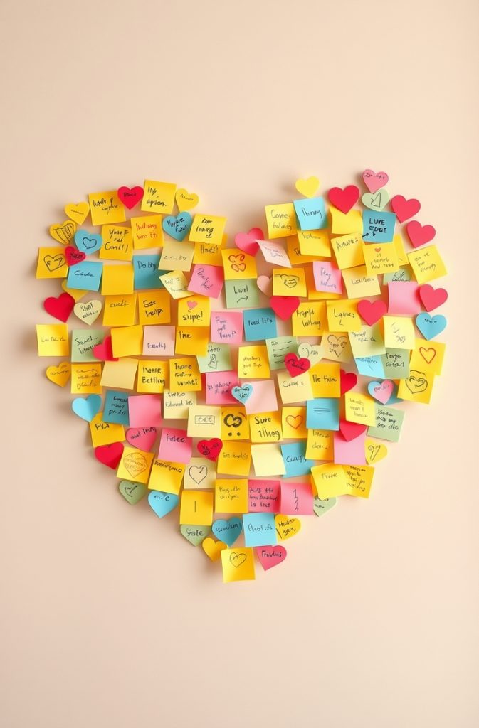 10 Creative Home Decor Ideas Using Sticky Notes - Easy Ideas for You